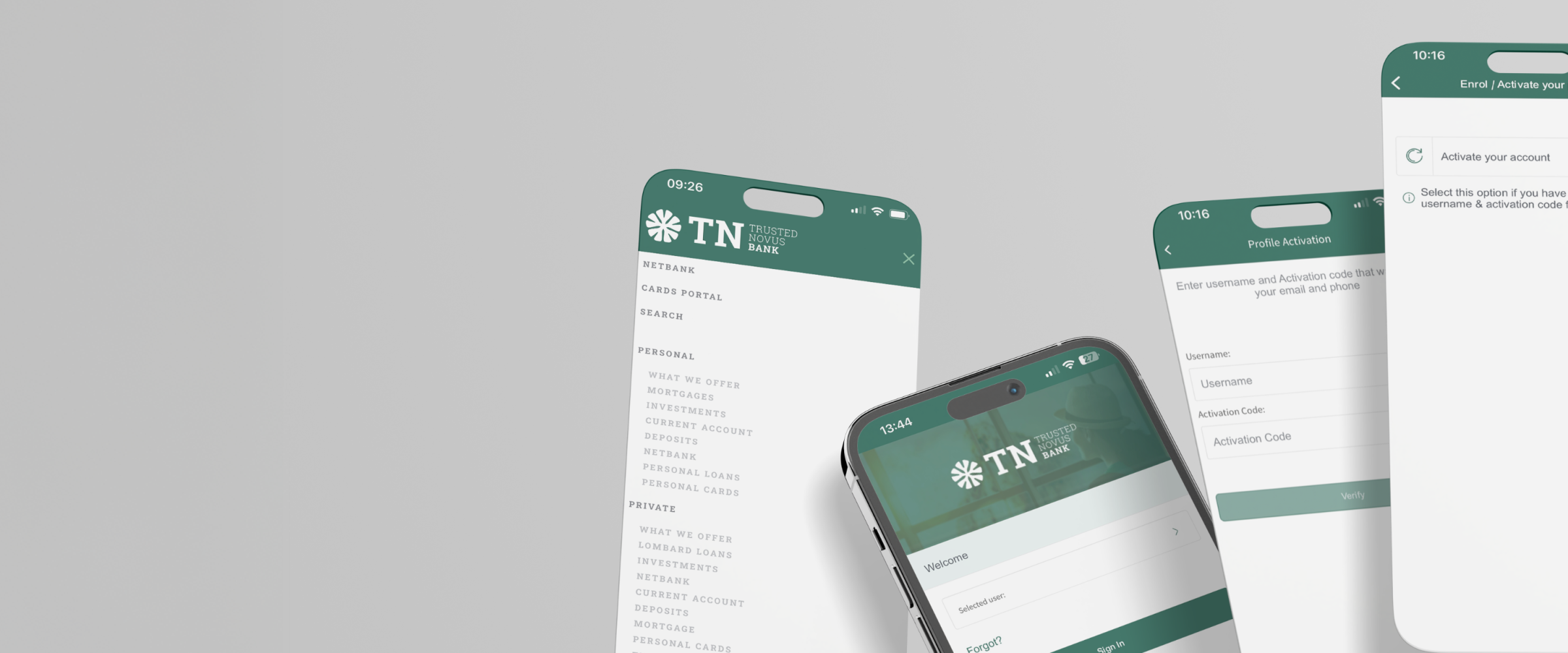 New Banking System - First Time Enrolment